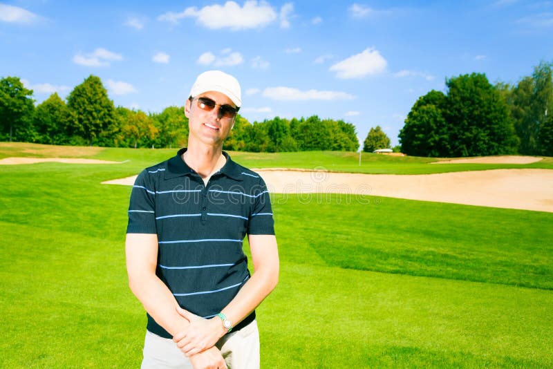 Man Playing Golf stock photo. Image of sport, horizontal - 84858274