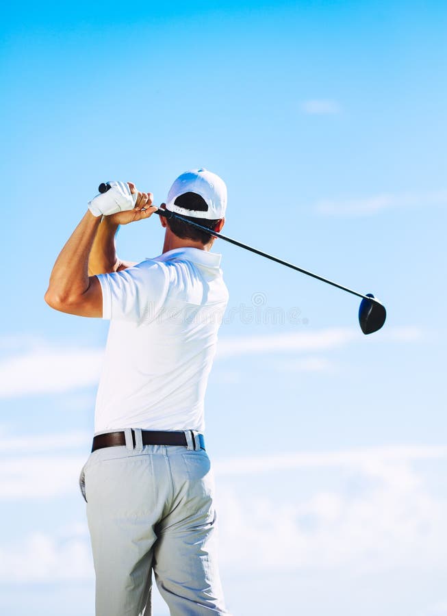 Man Playing Golf stock photo. Image of nature, portrait - 45069922