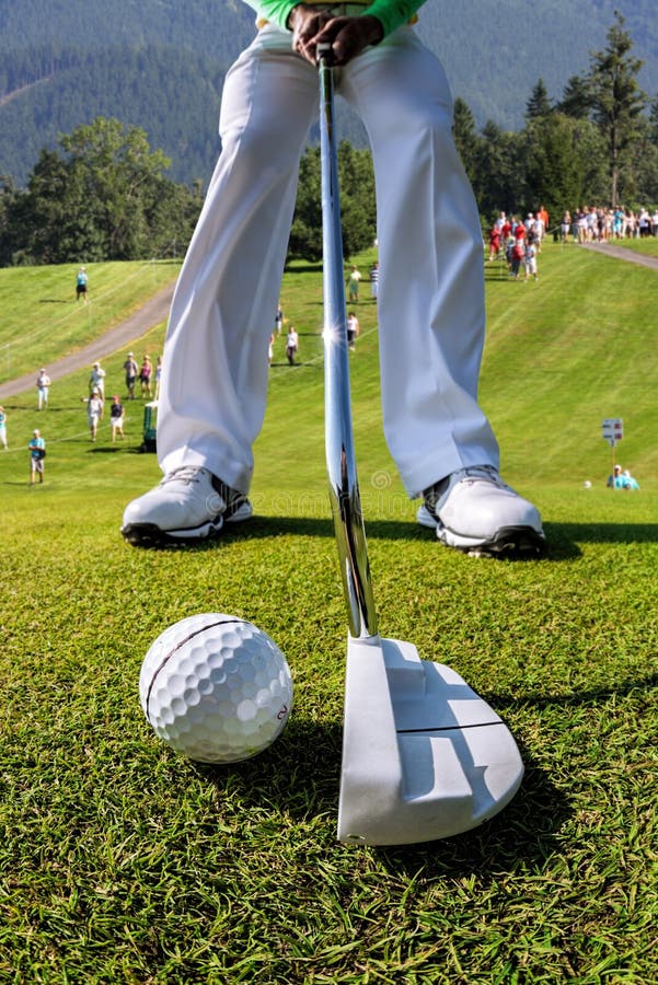 Man Playing Golf during Tournament Stock Photo - Image of recreation ...
