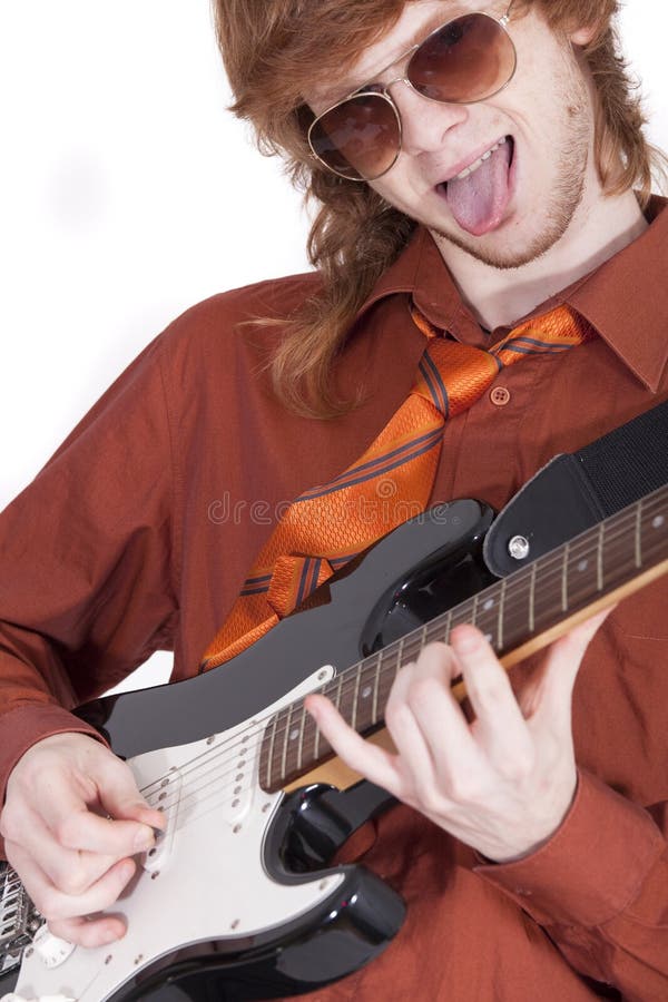 Playing rock and roll stock image. Image of instrument - 2503489