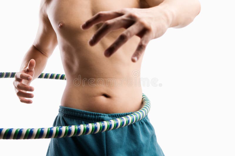 Man playing hula hoop stock image. Image of male, body - 14475059