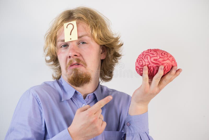 Man Playing with Human Brain Stock Photo - Image of idea, control ...