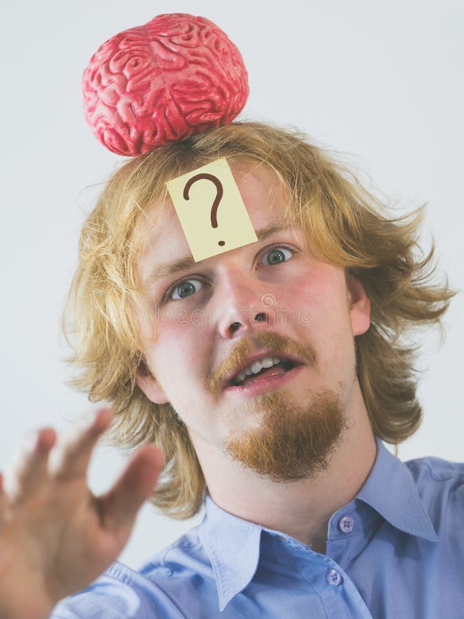 Man Playing with Human Brain Stock Image - Image of understanding ...