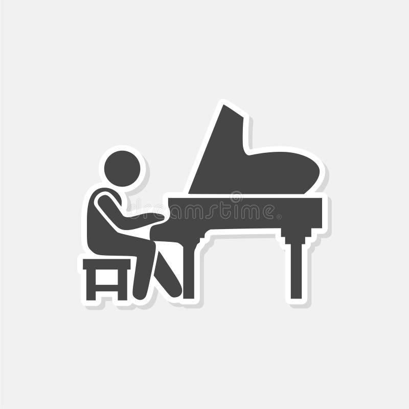 Piano Playing Icon Stock Illustrations – 1,358 Piano Playing Icon Stock ...