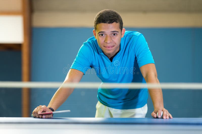 Man playing ping pong stock image. Image of table, professional - 275397069