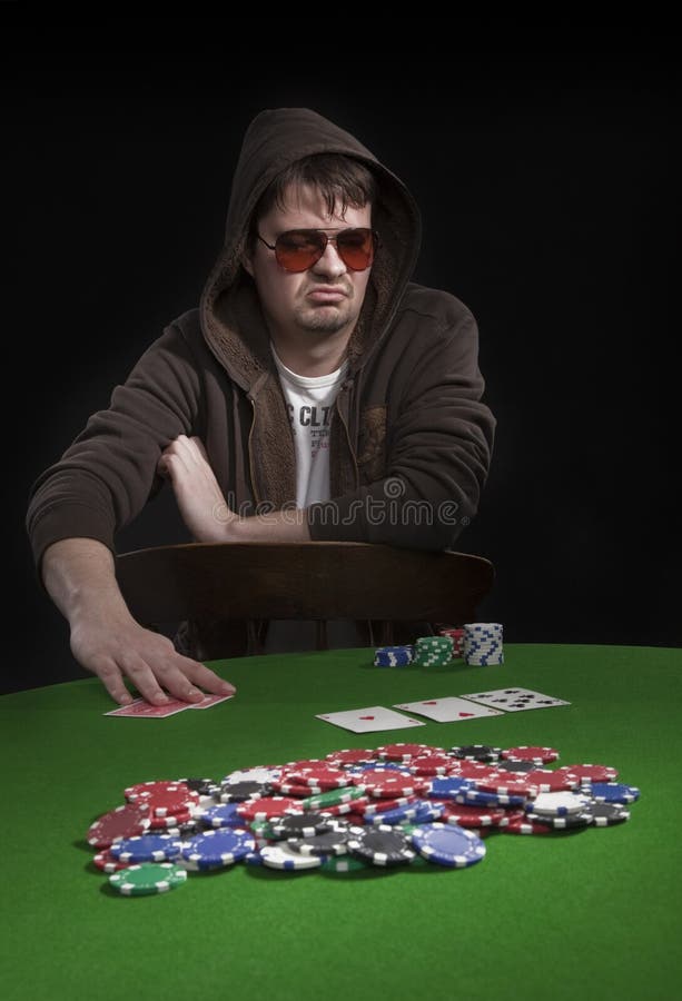 Man playing poker stock image. Image of chips, gambler - 8549245