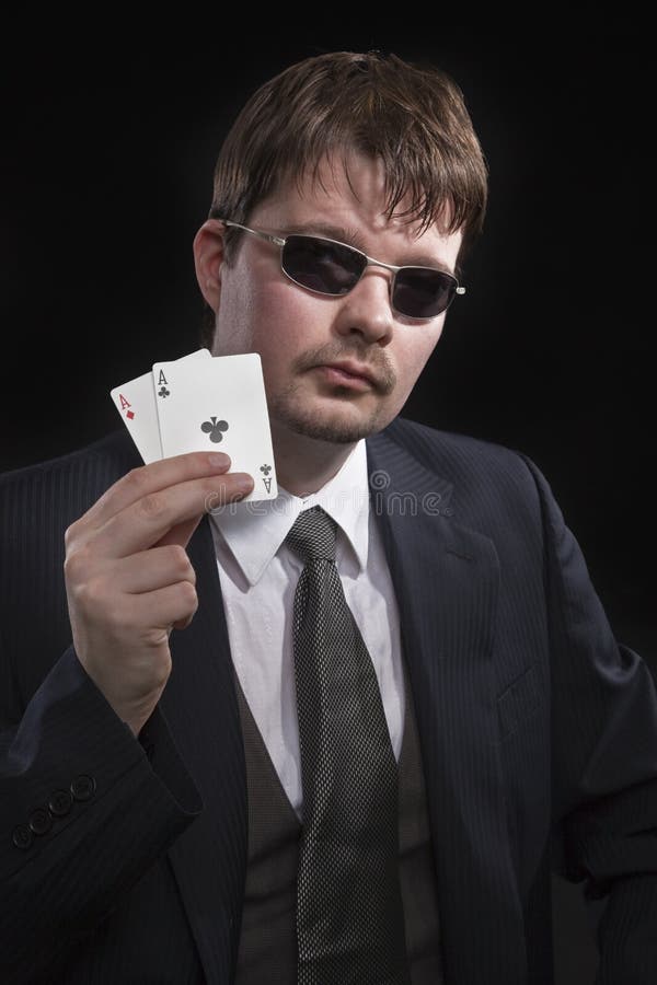 Man Playing Poker Picture. Image: 8549350