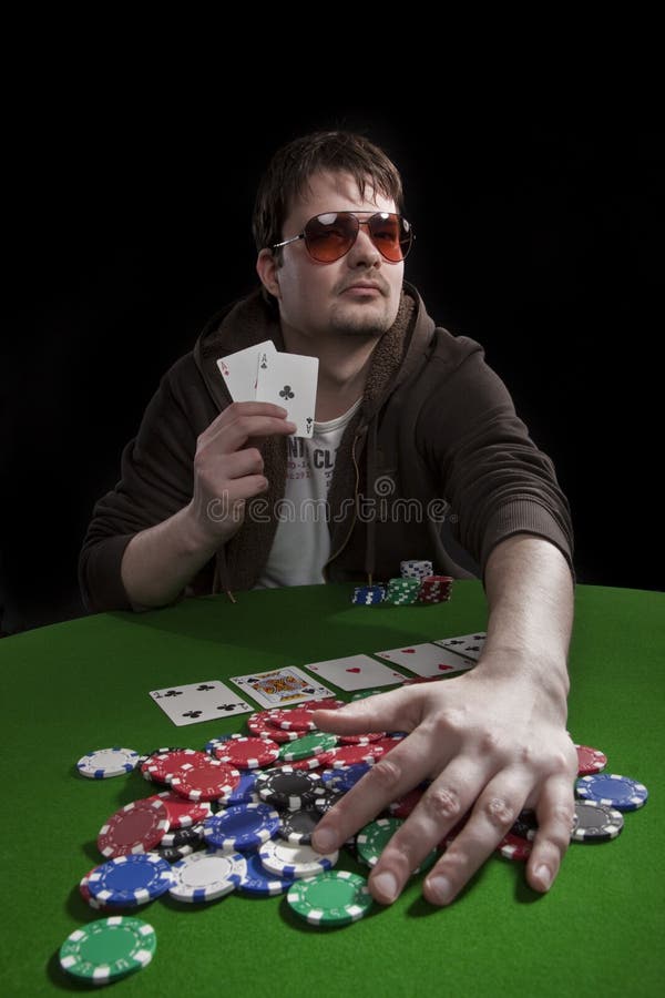 Man playing poker stock image. Image of people, chip, play - 8550063