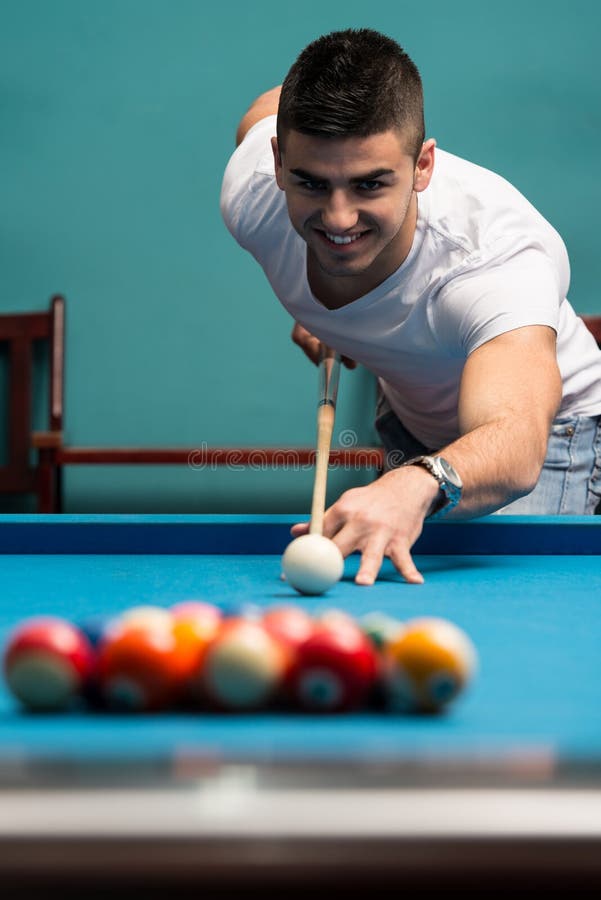 Family Playing Pool stock photo. Image of leisure, person - 12543504