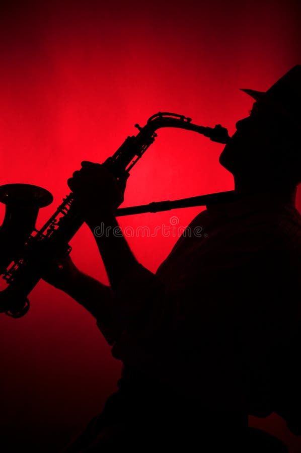 Sax Player Silhouette