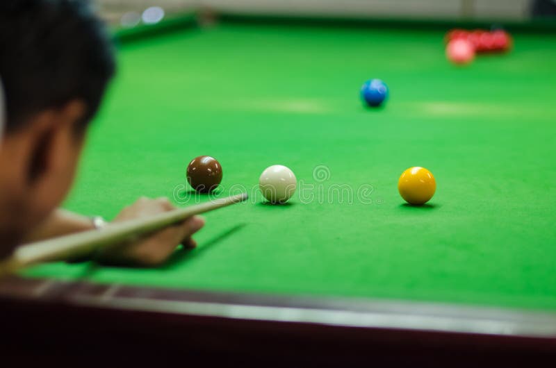Man playing snooker stock photo. Image of poolball, match - 31886566