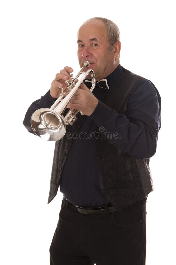 Man playing trumpet stock photo. Image of blowing, musician - 62810530