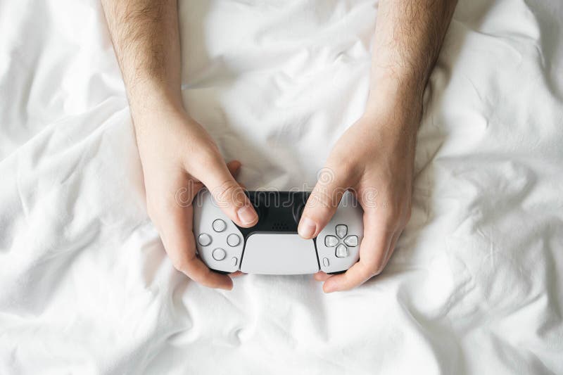 A View Gaming Keyboard Controller Setup Using Lit Neon Stock Image ...