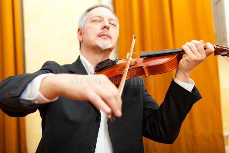 Man playing viola stock photo. Image of listen, playing - 39793416