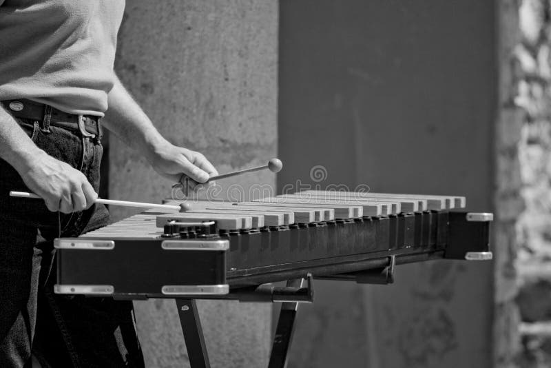 Man playing xylophone stock image. Image of drum, melody - 1861963