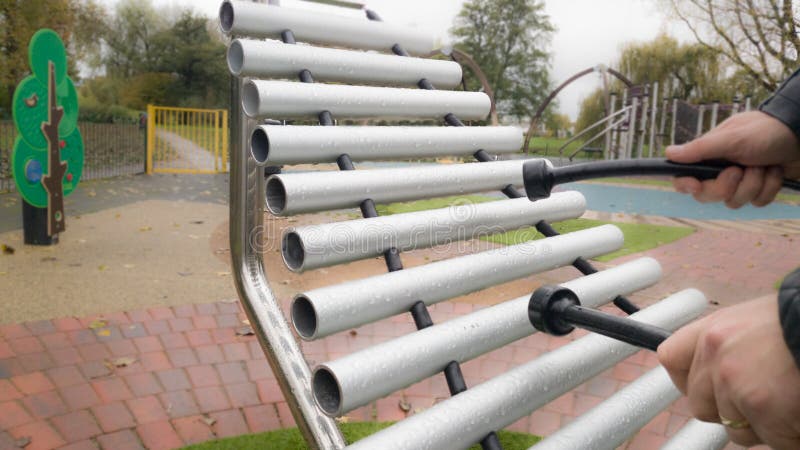 Xylophone in Park stock image. Image of silver, xylophone - 102505807
