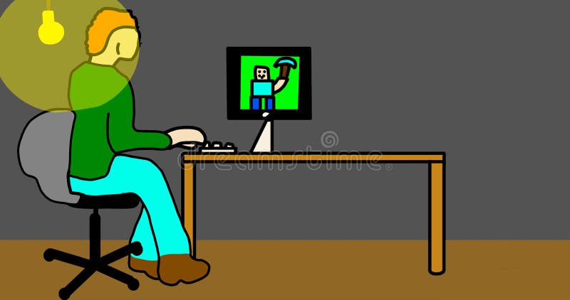 Young Man Inside Computer Stock Illustrations – 313 Young Man Inside ...