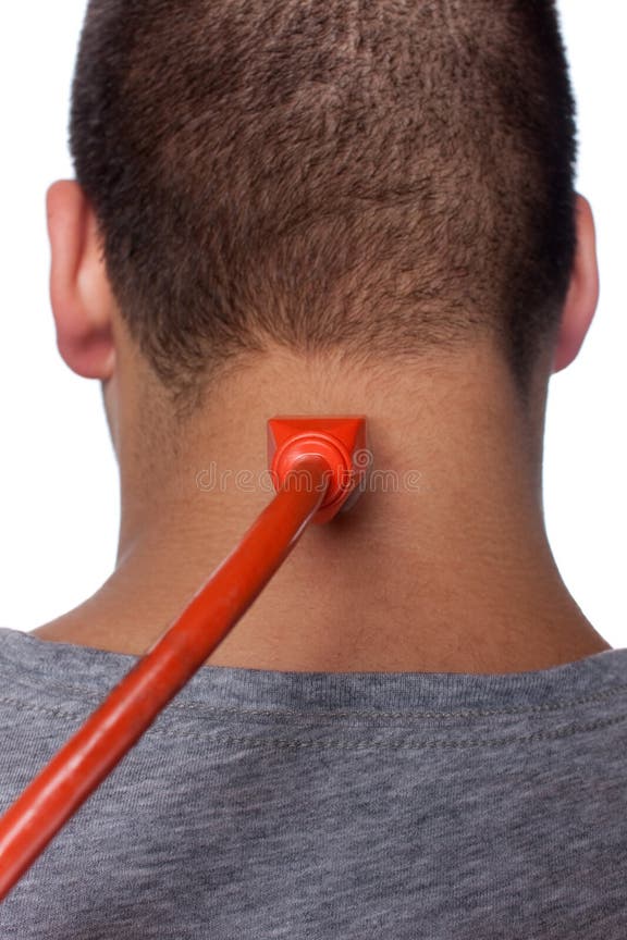 Man Plugged in stock photo. Image of outlet, connect - 17067612