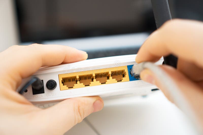 Wifi router stock photo. Image of lost, rj45, broken - 137201498