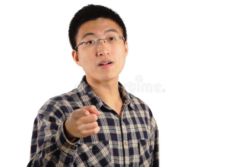 Man point to you stock image. Image of select, copyspace - 18870367