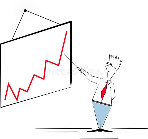 A man with a pointer stock illustration. Illustration of office - 19084565