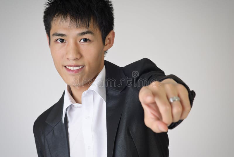 Man pointing stock image. Image of concept, confident - 14665929
