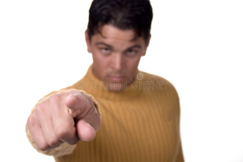 Man pointing stock photo. Image of male, hunk, black, built - 338084