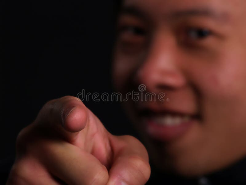 A man pointing stock image. Image of fingernail, point - 4430869