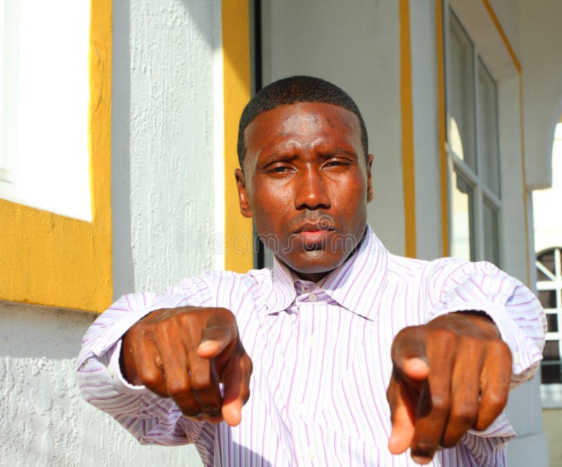 Muscle Man - Pointing Picture. Image: 1819009