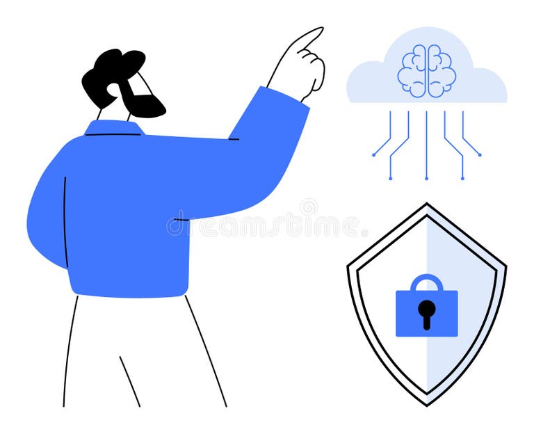 Neural Network Shield Stock Illustrations – 574 Neural Network Shield ...