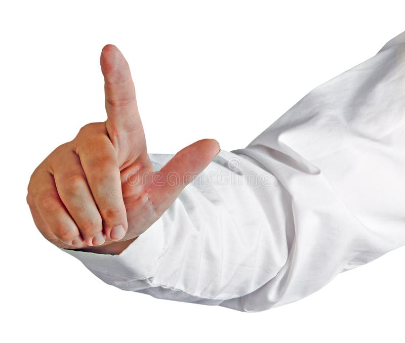 Man Pointing To Virtual Screen Stock Image - Image of screen, male ...