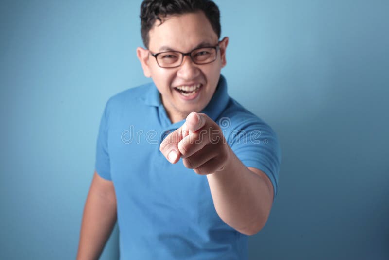 Asian Guy Pointing Focus Finger Stock Photos - Free & Royalty-Free ...