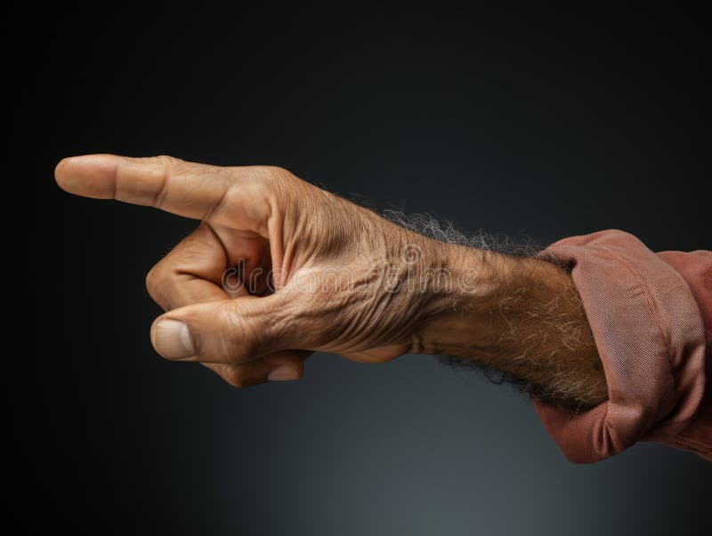 A Man Pointing His Finger at Someone Stock Illustration - Illustration ...