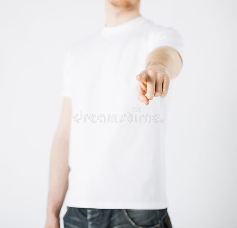 Man Pointing His Finger at You Stock Photo - Image of pointing ...