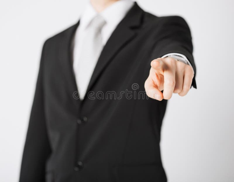Man Pointing His Finger at You Stock Photo - Image of criticising ...