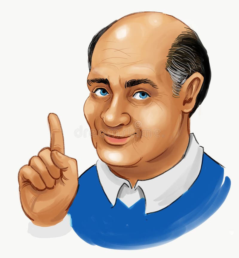 Man pointing stock illustration. Illustration of face - 153604648