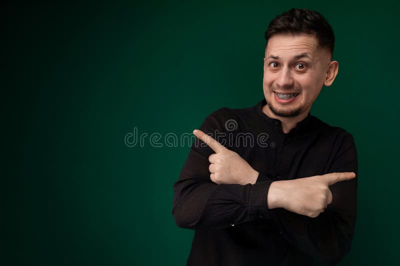 Man Pointing at Object in Distance Stock Image - Image of pointing ...
