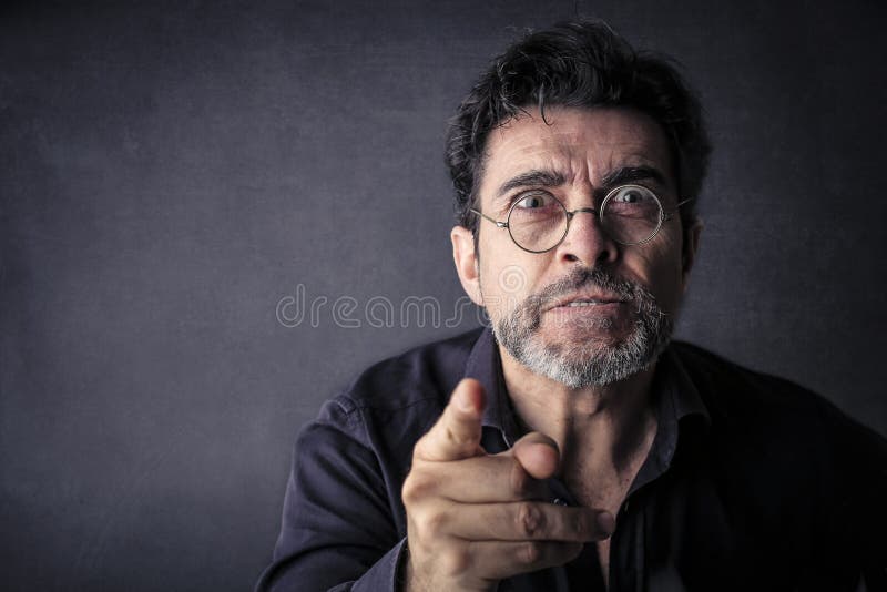 Man pointing out something stock photo. Image of male - 46742278