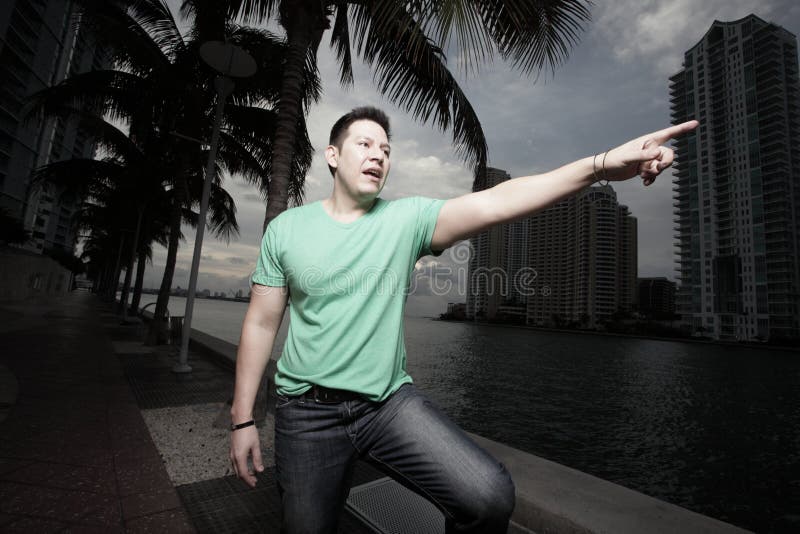 Man pointing and screaming stock image. Image of screaming - 13236847