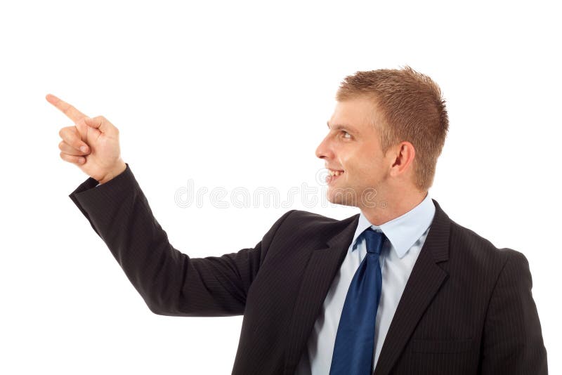 Man pointing on something stock image. Image of professional - 16587011