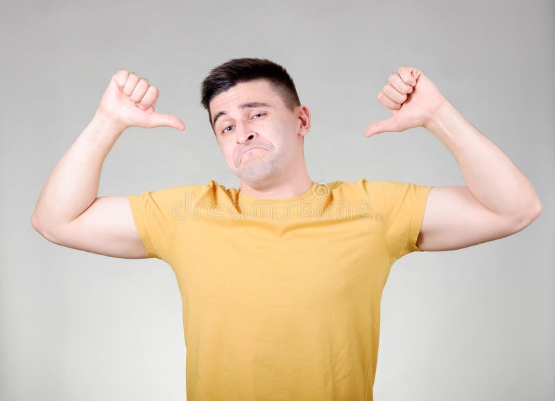 Handsome Smiling Bearded Man Pointing Away Stock Photo - Image of ... Handsome Smiling Bearded Man Pointing Away Stock Photo - Image of ...