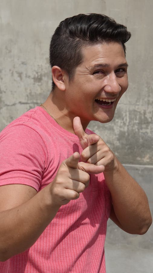 Man Pointing stock photo. Image of male, peruvian, handsome - 89439650