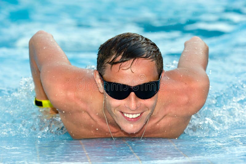 Swimming Pool stock image. Image of underwater, azure - 4254367