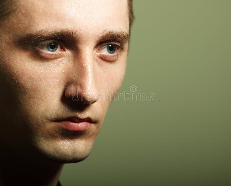 Man portrait stock image. Image of drop, person, face - 13406139