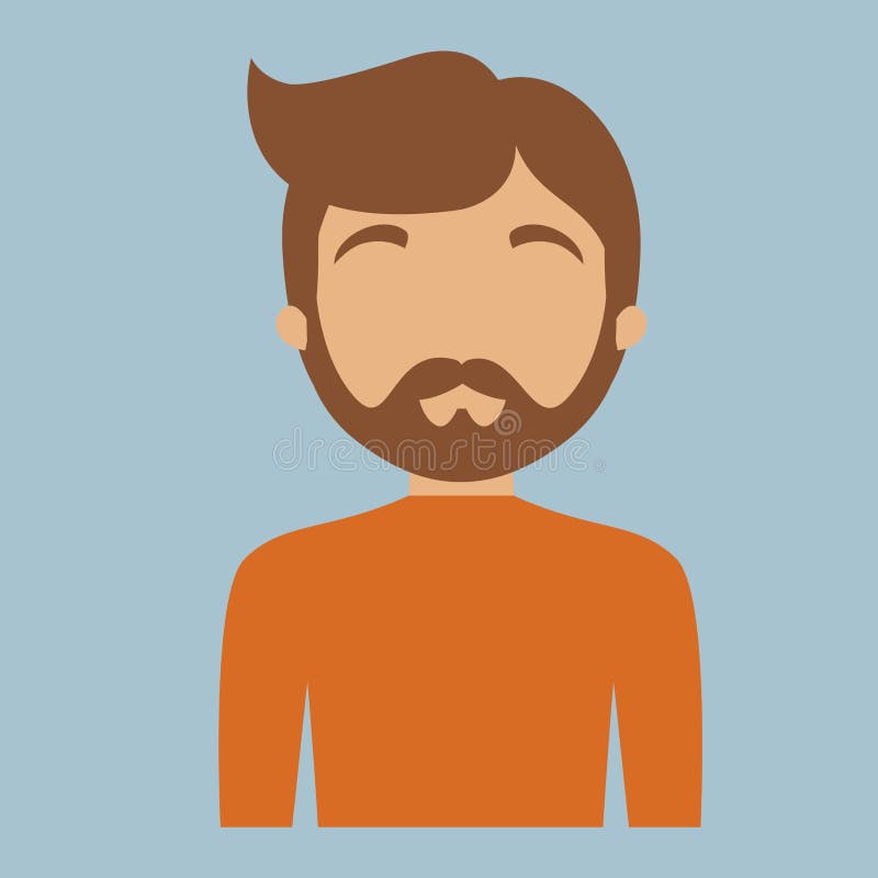 Man portrait icon image stock illustration. Illustration of handsome ...