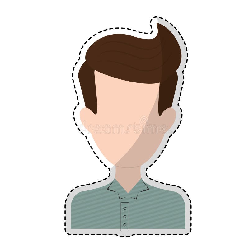 Man portrait icon image stock vector. Illustration of male - 81874543