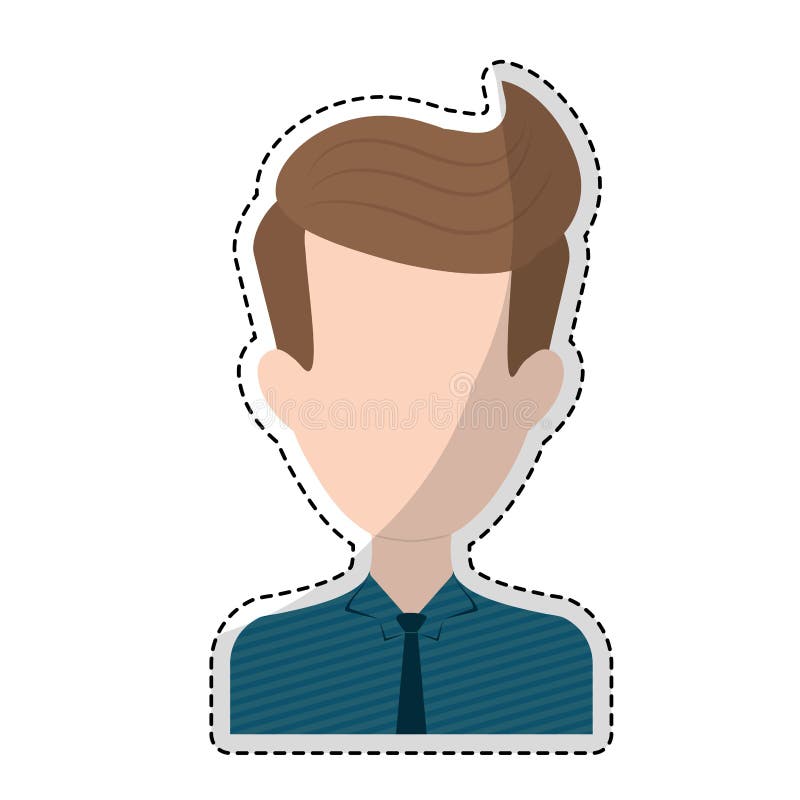 Man portrait icon image stock vector. Illustration of human - 81874602