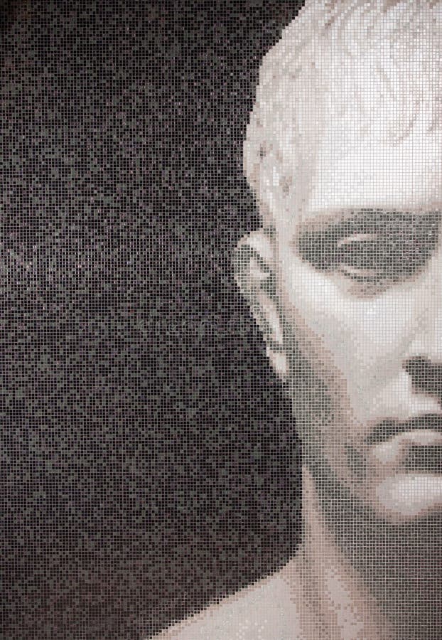 Man portrait made of tile stock image. Image of face - 17754479