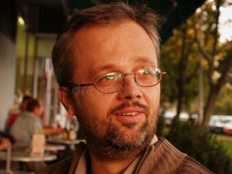 Man / Portrait / Seen Something Stock Photo - Image of glasses ...