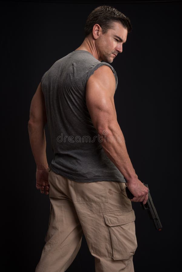 The Man Poses for the Camera Stock Image - Image of elegant, fashion ...